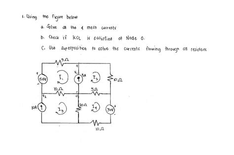 Solved 1 Using The Figure Below A Solve All The 4 Mesh
