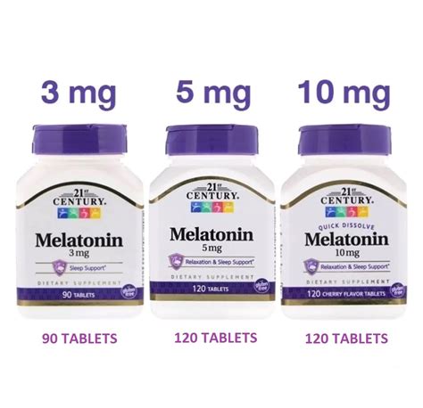 Мелатонин для нормализации сна 21st Century Melatonin Sleep Support, 3 ...