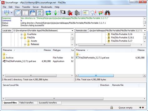 FileZilla ExtHDD De