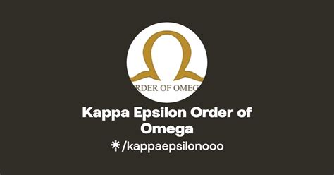 Kappa Epsilon Order Of Omega Linktree