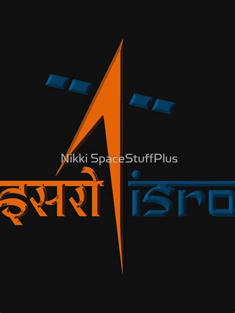 Indian Space Research Organization Isro Logo Active T Shirt For