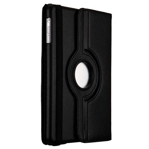 Läderfodral Med Roterbart Ställ Svart Ipad Mini