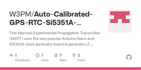 Github W3pm Auto Calibrated Gps Rtc Si5351a Fst4w And Wspr Mept This Manned Experimental