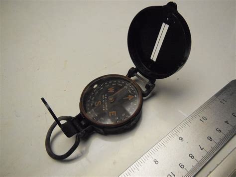 Original Us Army Ww2 Compass Wandle Gurley Troy Ny Engineers