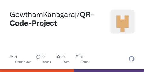 Github Gowthamkanagaraj Qr Code Project