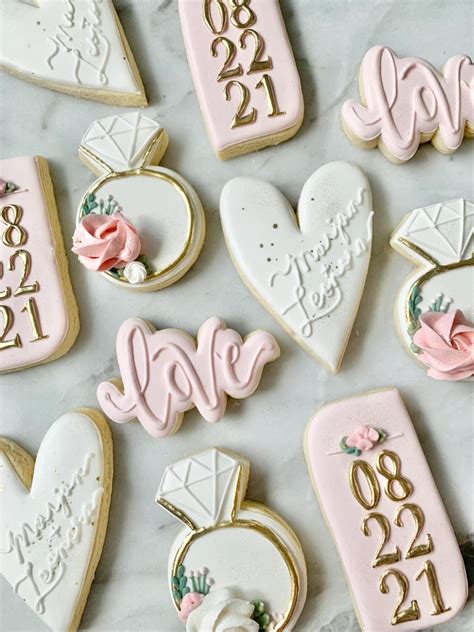 Bridal Shower Sugar Cookies Decorated Wedding Custom Sugar Etsy Artofit