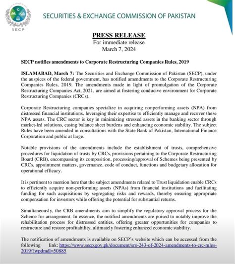 Qasim Ranjha On Linkedin Secp Notice Corporate Restructuring