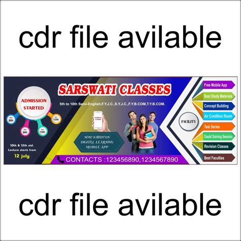 Coaching Class Flex Design Cdr