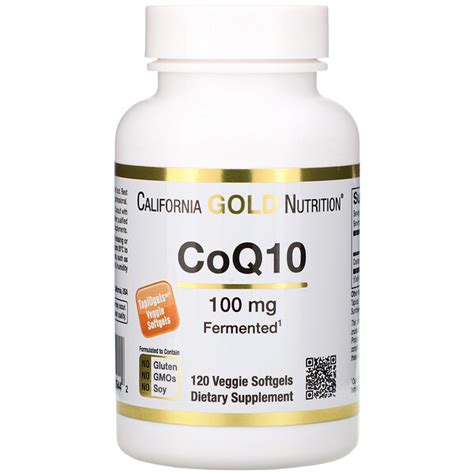 California Gold Nutrition, CoQ10, 100 מ"ג, 120 כמוסות ג'ל צמחיות - iHerb
