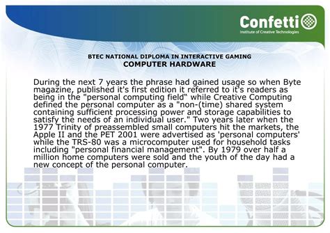 Computer Hardware Platforms And Technologies Ppt