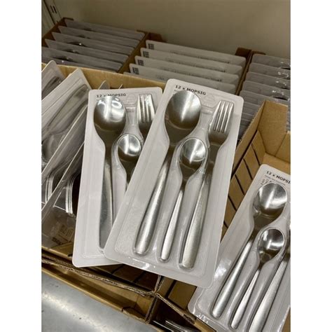 IKEA 12 pcs set authentic Mopsig cutlery set | Shopee Philippines