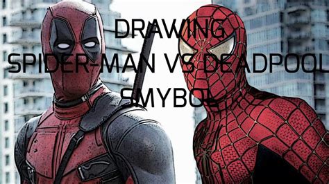 Drawing Spider Man Vs Deadpool Symbol Youtube
