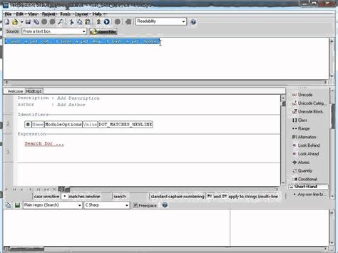 Regex Code Snippets With Textpression YouTube