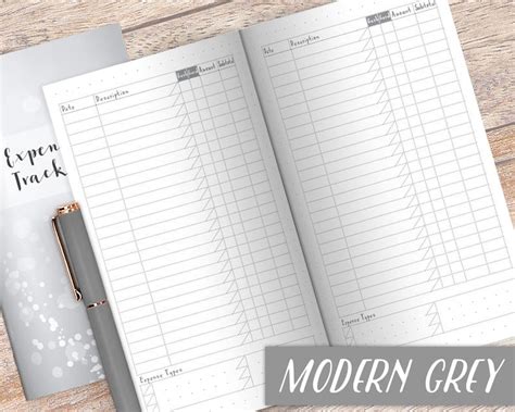 Expense Tracker Bullet Journal Printable Luvholf