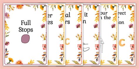 NEW Wildflower Botanical Themed Writing Prompt Display Posters