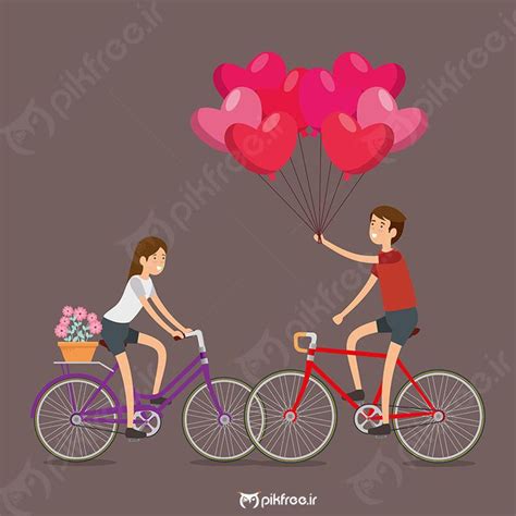 وکتور کاراکتر کارتونی دختر و پسر و روز ولنتاین Sincap Kızlar