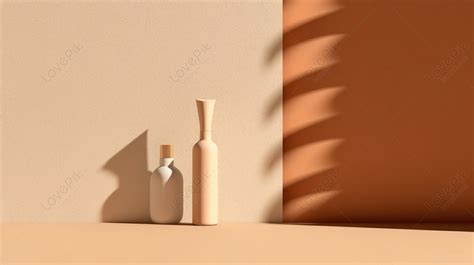 세련된 차양 그림자 제품 디스플레이를 위한 최소한의 화장품 배경 3d 렌더링된 베이지색 석고 벽 배경 화장 배경 제품 디스플레이 배경 그림자 배경 이미지 Hd
