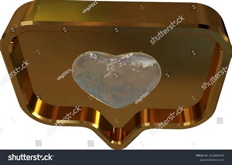 Notification D Heart Inside Stock Vector Royalty Free Shutterstock