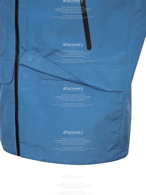 디스커버리 익스페디션 남성 고어텍스 팩라이트 25l 아웃포켓 방수자켓 Blue
