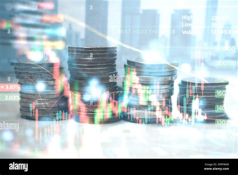 Finance Stock Market Or Forex Trading Graph And Candlestick Chart