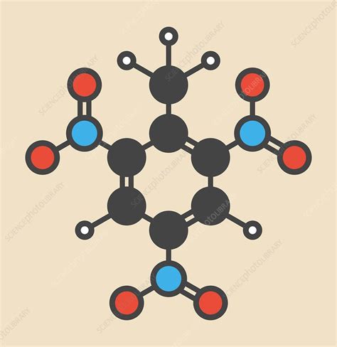 Trinitrotoluene Tnt Explosive Molecule Stock Image F012 6367 Science Photo Library