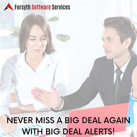 Forsyth Software Services Llc On Linkedin Bigdealalerts Salesopportunities Increaserevenue
