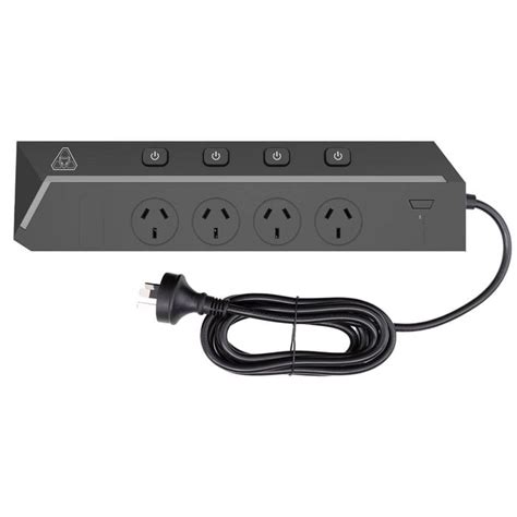 Ags Arlec Gaming Series 4 Outlet Power Board Individually Switched Rgb