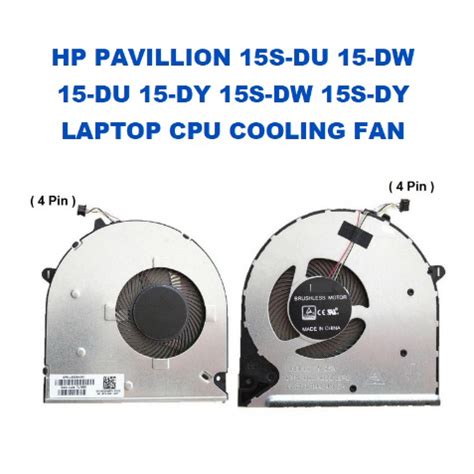 HP PAVILLION S DU DW DU DY S DW S DY LAPTOP CPU COOLING FAN Shopee Malaysia