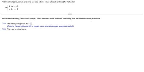 Solved Y 44x X6 X2x 2 What Is Are The X Value S Of The Chegg Com