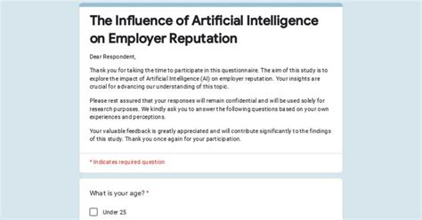 Mobasshira Tasnim On Linkedin The Influence Of Artificial Intelligence On Employer Reputation