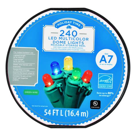 Holiday Time 52 Ft 240 Count Multicolor Led Mini String Christmas