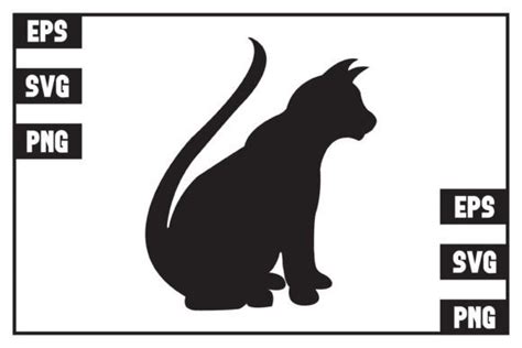 Cat Silhouette Graphic By Creative Group · Creative Fabrica