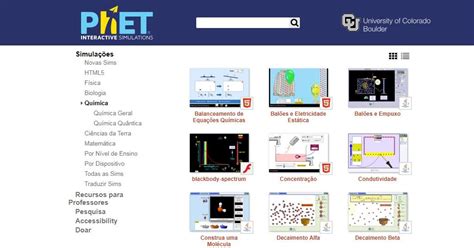 PHET Simulações Interativas