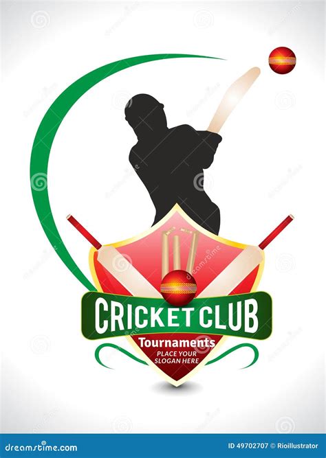 Cricket Tournament Banner Design With Cricket Equipment Winner Crown