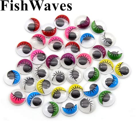 15 5mm Self Adhesive Fashion Wiggly Multi Color Googly Dolls Eyes For