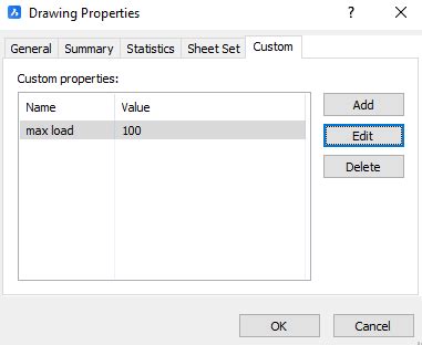 Drawing Properties Dialog Box Bricscad Lite Pro Bricsys Help Center