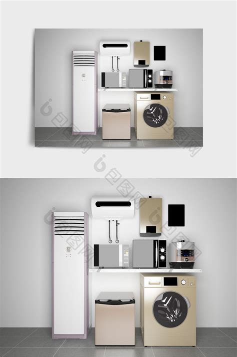 【常用家用电器3d模型】图片下载 包图网