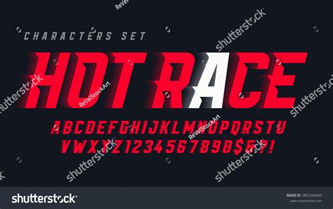 Dynamic Alphabet Design Letters Numbers Vector Stock Vector Royalty Free Shutterstock