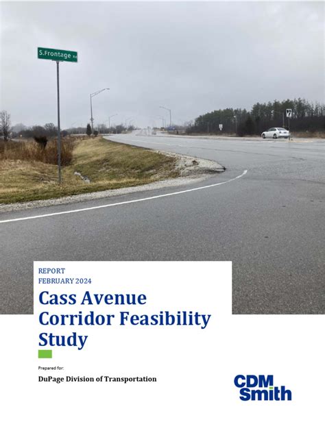 Cass Avenue Corridor Feasibility Study Report Pdf Intersection
