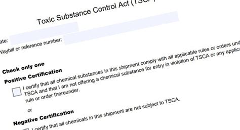 What Is A Tsca Certification Statement And More Importantly How Do I