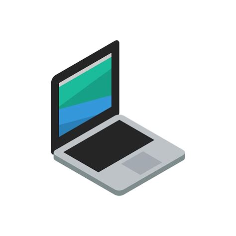 Premium Vector Laptop Colored Isometric Vector Illustration