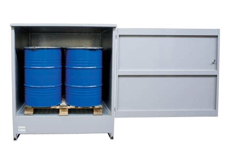Storage Cabinet Steel 4 Barrels 200l Barrel Handling Vandeputte
