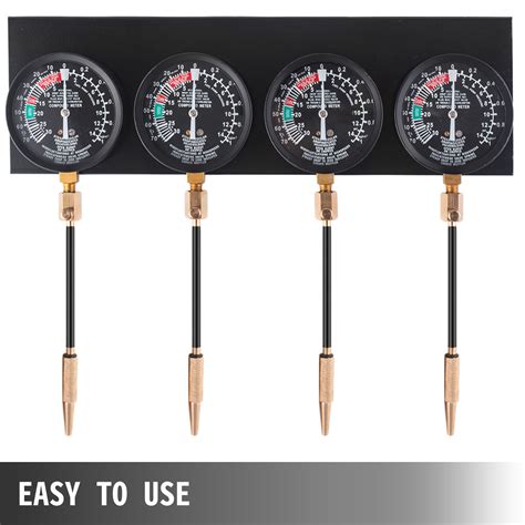 Pro Fuel Vacuum Carburetor Synchronizer carb sync Gauge Set Rubber Hose ...