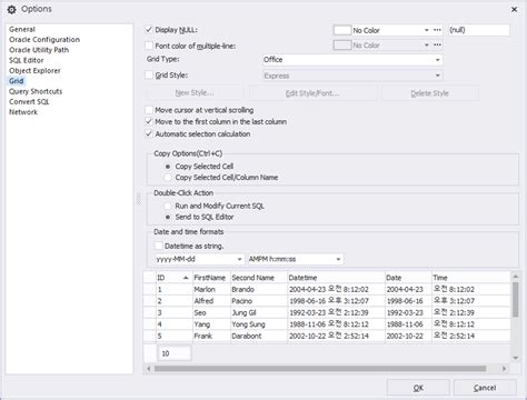 Set Options · Sqlgate The Most Intelligent Ide For Database