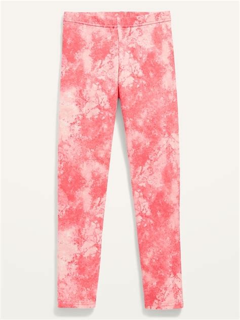 Old Navy Printed Built In Tough Full Length Leggings For Girls