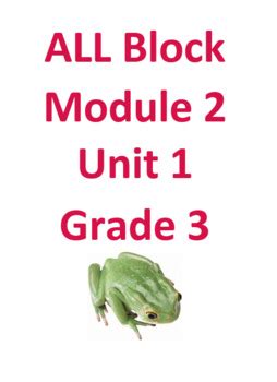 Grade Module Unit ALL Block By Babe Help Big Help TPT