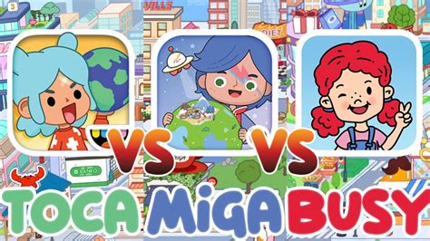 Toca Life World Vs Miga World Vs Busy Life World🕥 Aviões Em Busca De