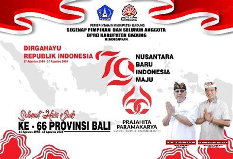 Dprd Kabupaten Badung Ucapkan Dirgahayu Ri Ke 79 Dan Selamat Hari Jadi