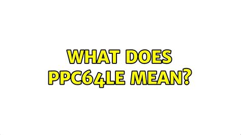 What Does Ppc Le Mean YouTube