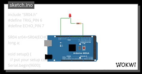 P 教材超声波案例 Wokwi ESP STM Arduino Simulator
